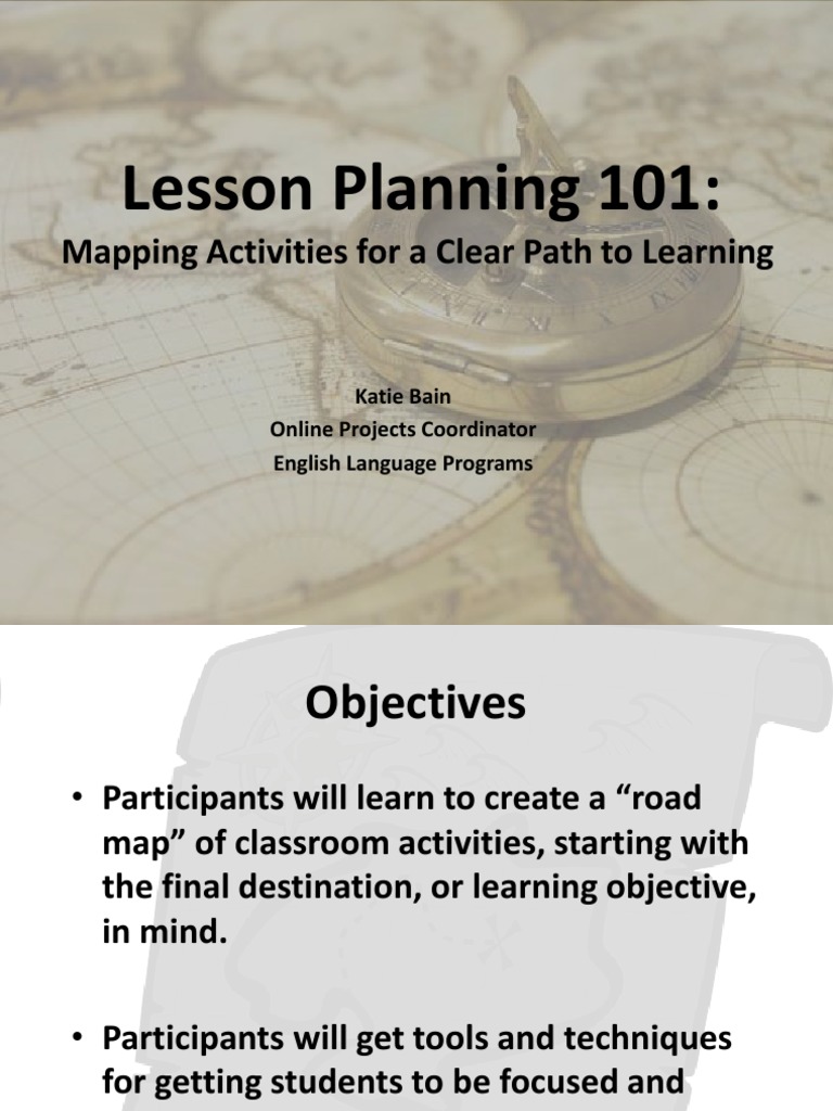 Lesson Planning 101:: Mapping Activities For A Clear Path To Learning ...