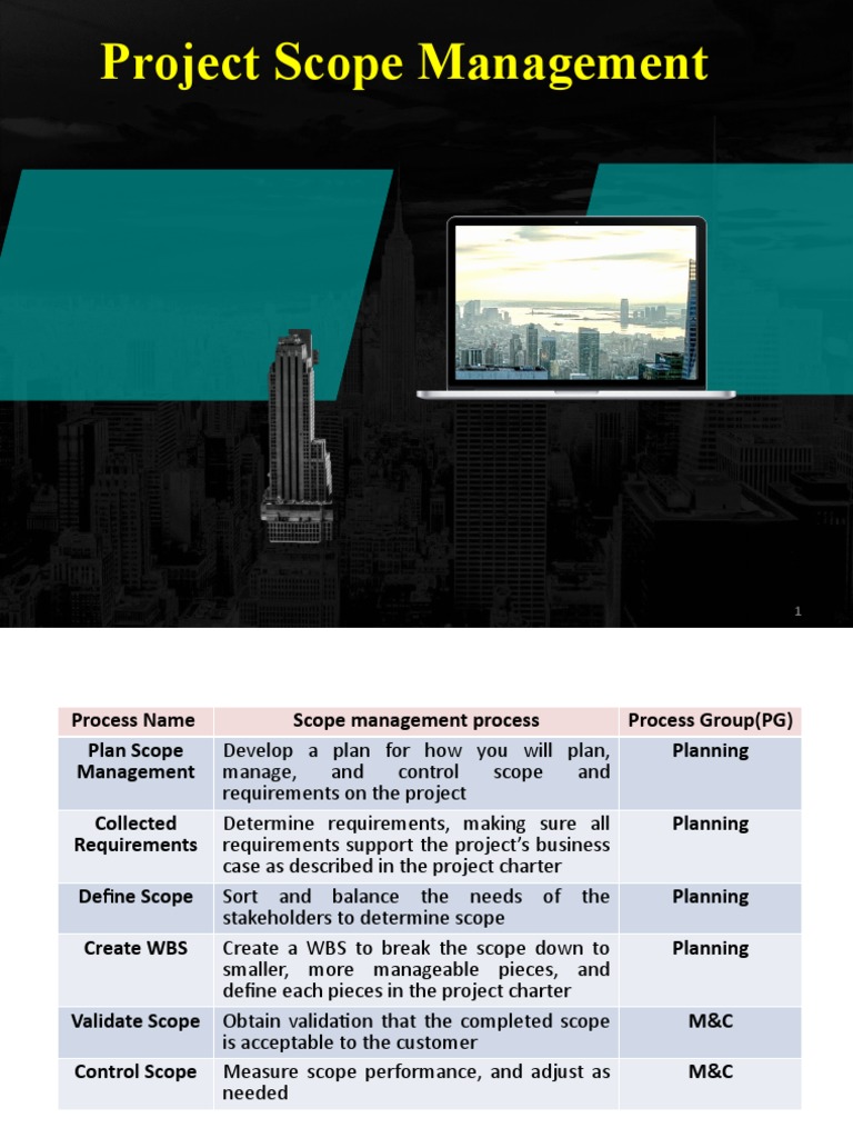 Project Scope Management | PDF | Project Management | Business