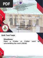 English: Quarter 2 - Module 7: Linear and Non-Linear Texts | PDF ...
