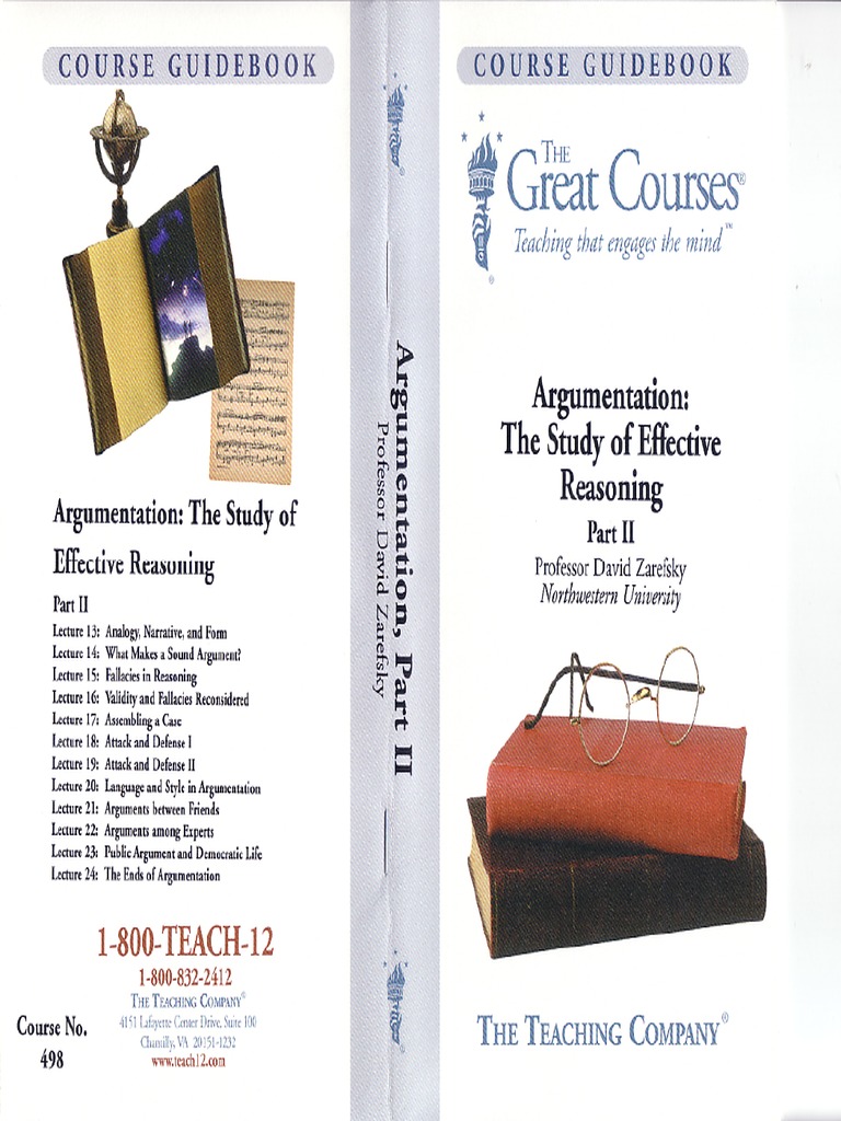 Zarefsky - Argumentation, Study of Effective Reasoning. Guild 2-Teachi | PDF