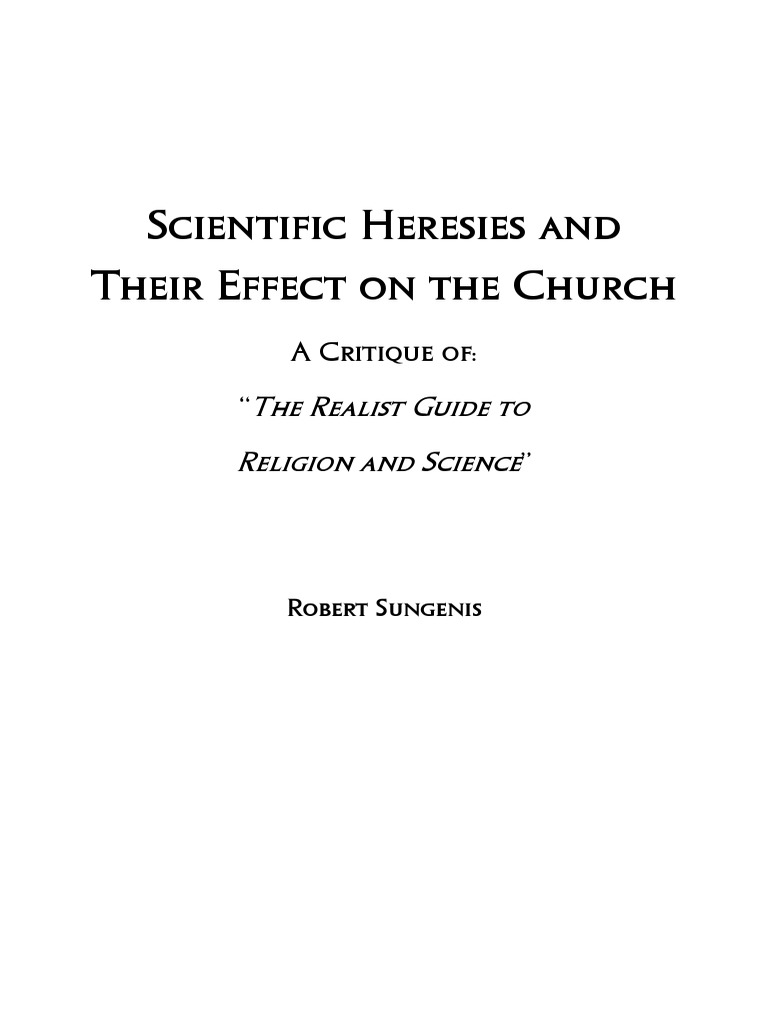 Scientific Heresies and Their - Sungenis, Robert A. - 6913 | PDF ...