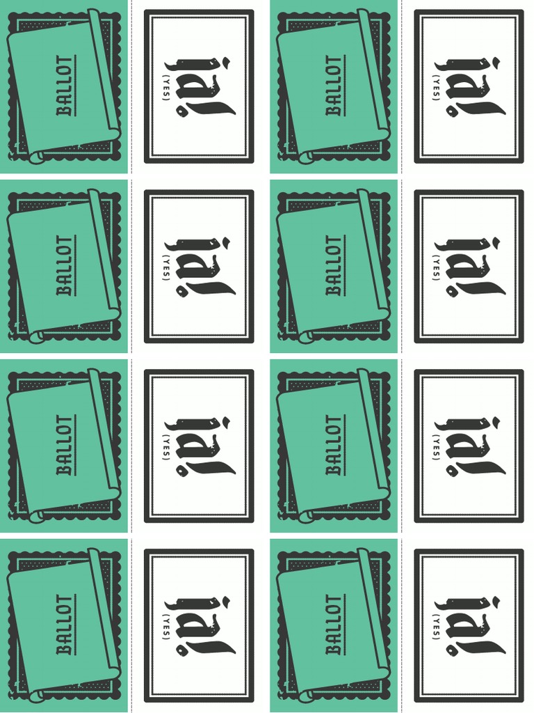Secret Hitler Card Game Printout | PDF