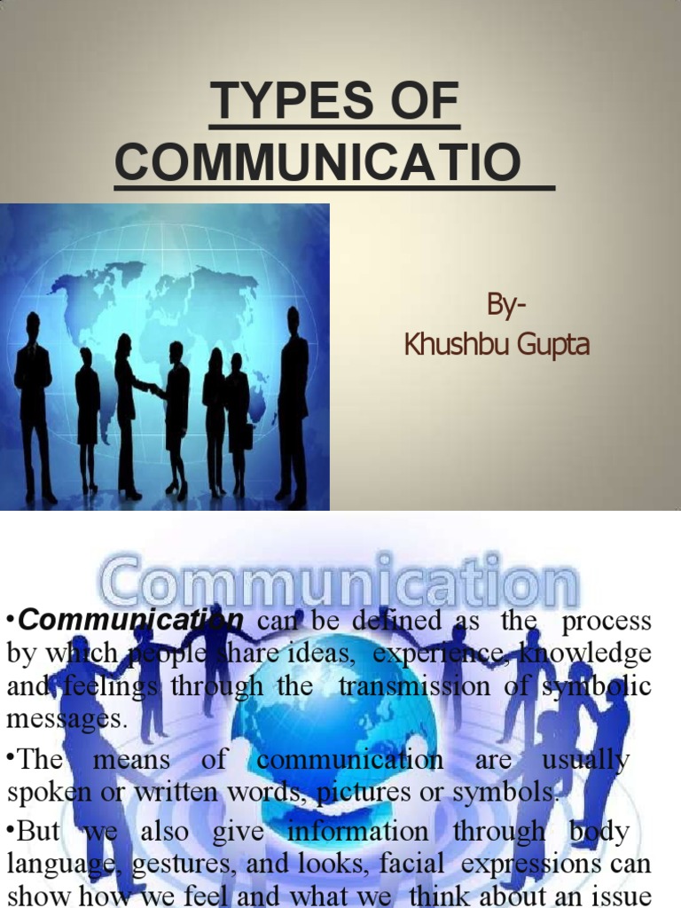 Types of Communication 1 | PDF | Communication | Conversation