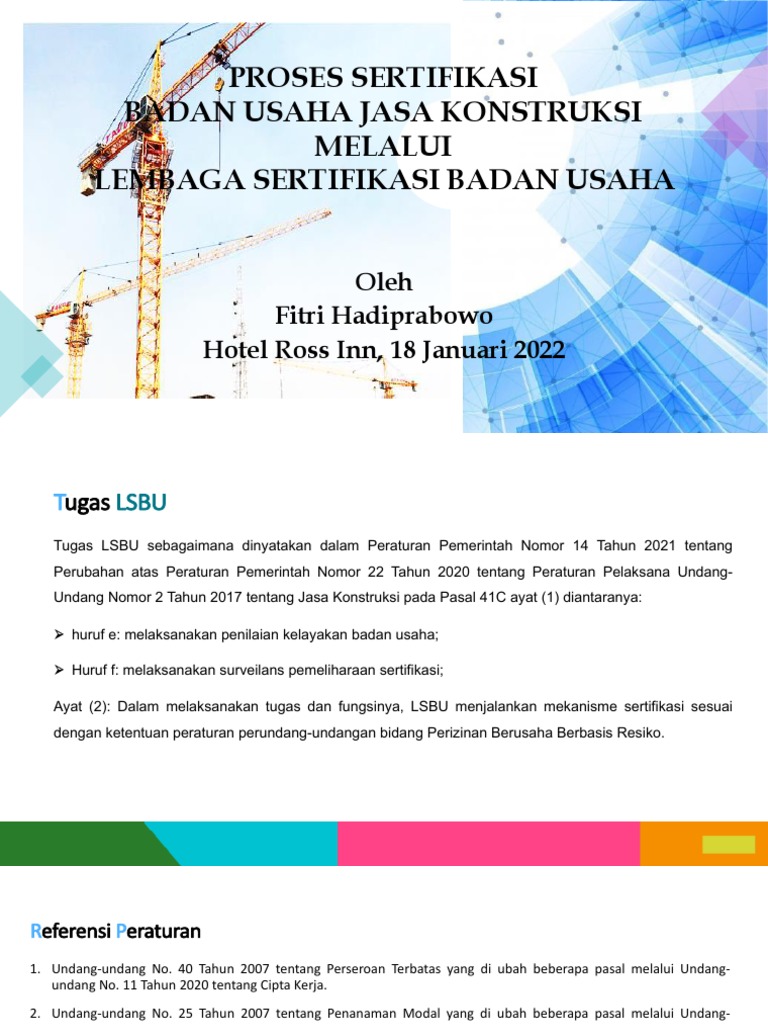 2 Modul Proses Dan Pedoman Permohonan SBU - 2022 | PDF