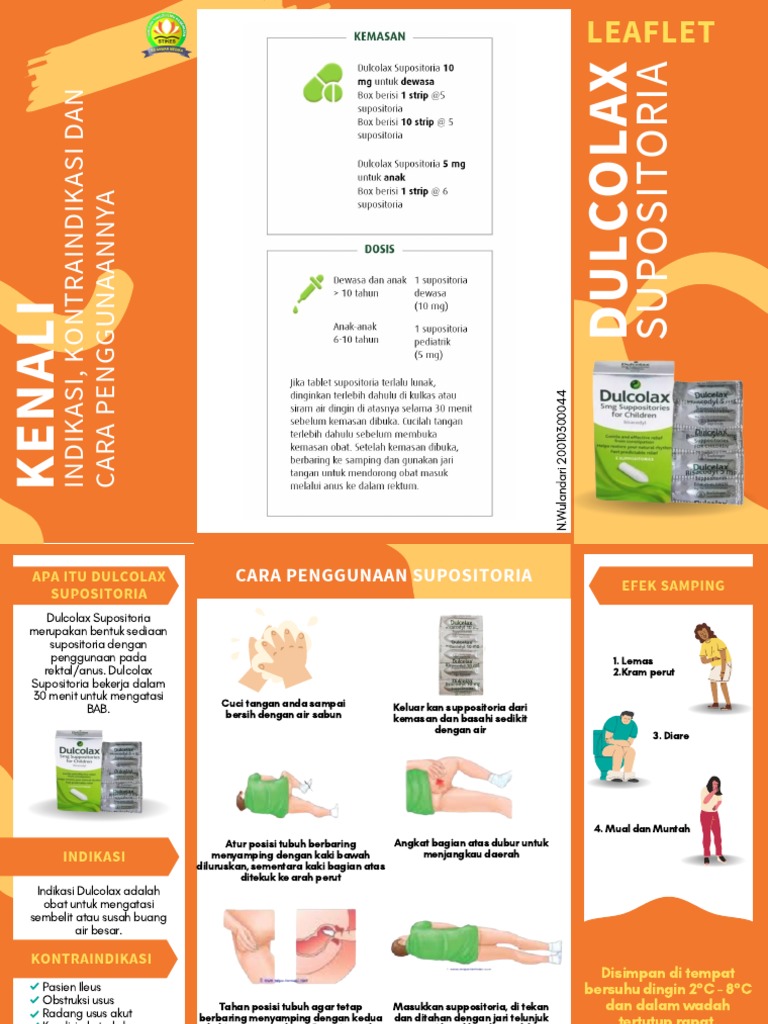 Panduan Penggunaan Dulcolax Suppositoria | PDF