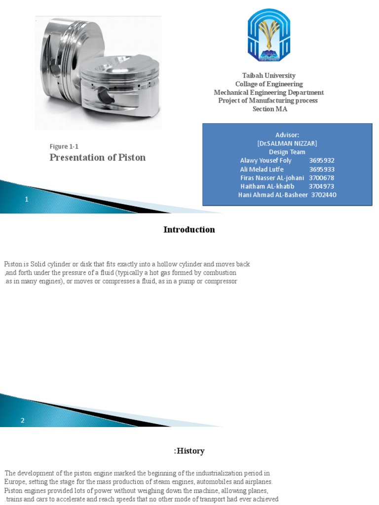 Piston Manufacturing | PDF | Piston | Engines