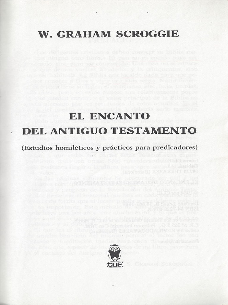 W. Graham Scroggie - El Encanto Del Antiguo Testamento | PDF