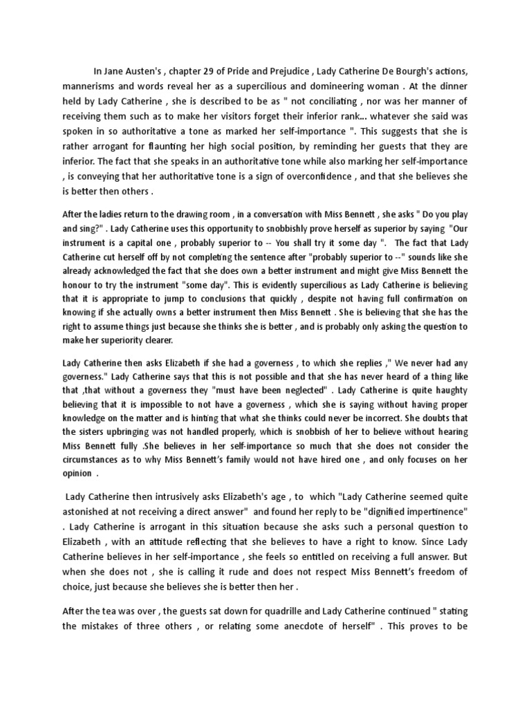 Jane Austen Analysis 1 | PDF | Pride And Prejudice
