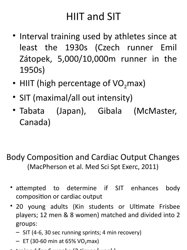 Sprint Interval Training 4432-1 | PDF | High Intensity Interval ...
