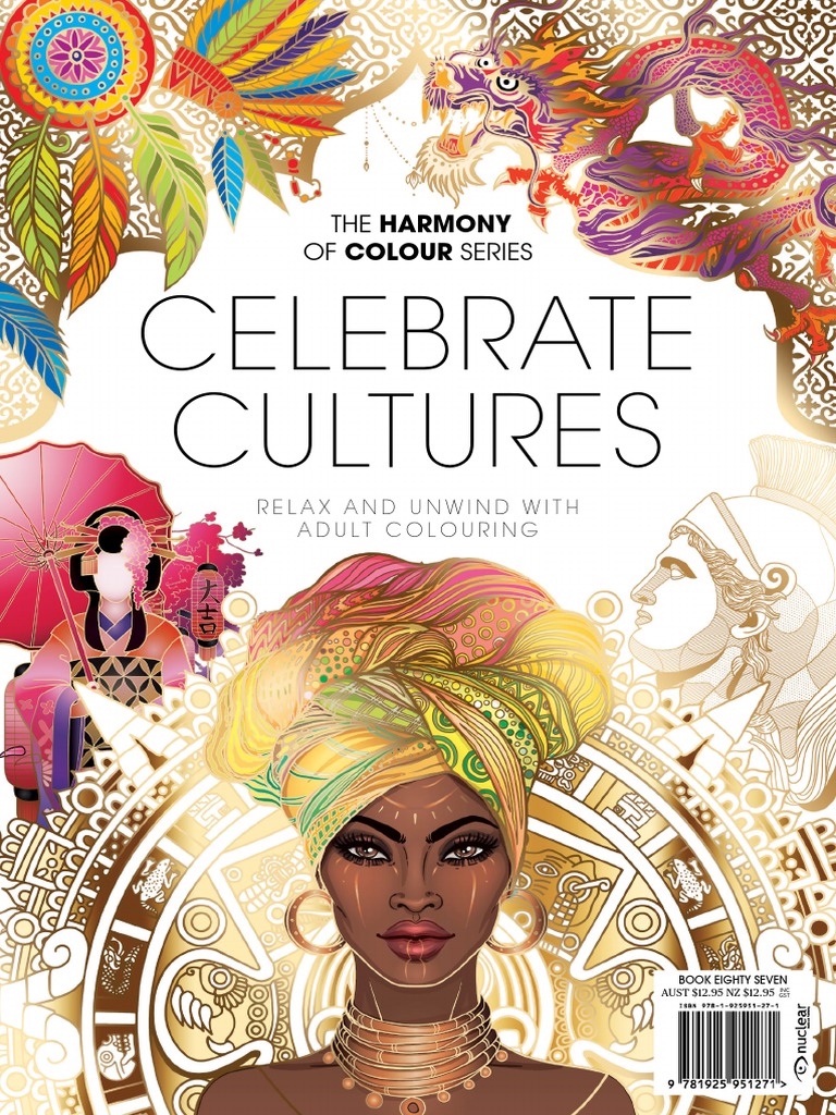 Culture-Themed Adult Coloring Book | PDF | Language Arts & Discipline | Art