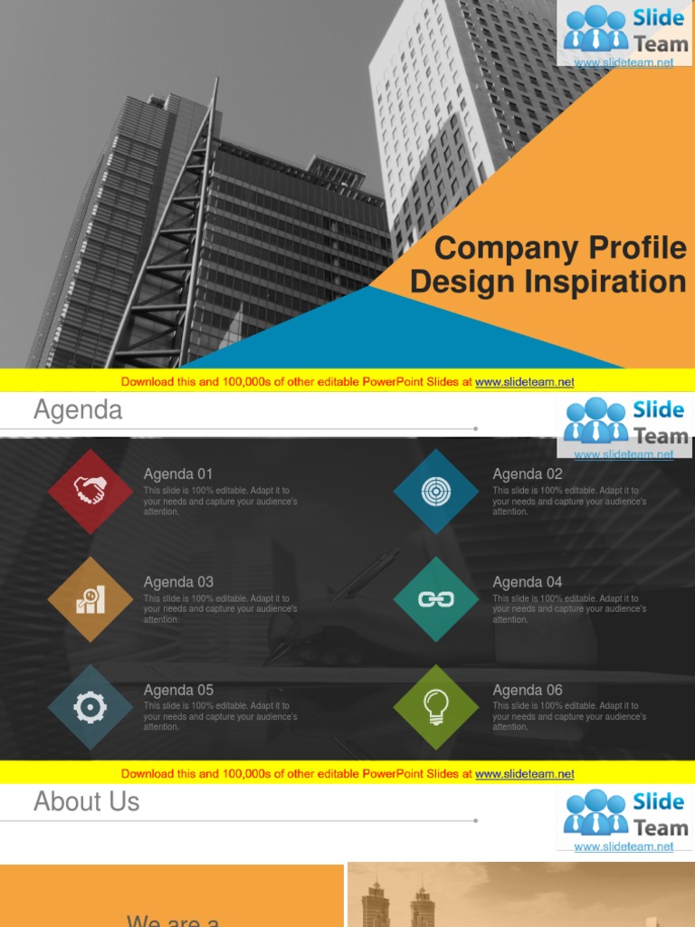Company Profile Design Inspiration | PDF | Mass Media | Business Process