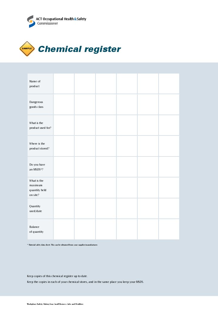 Chemical Register | PDF | Computers | Technology & Engineering