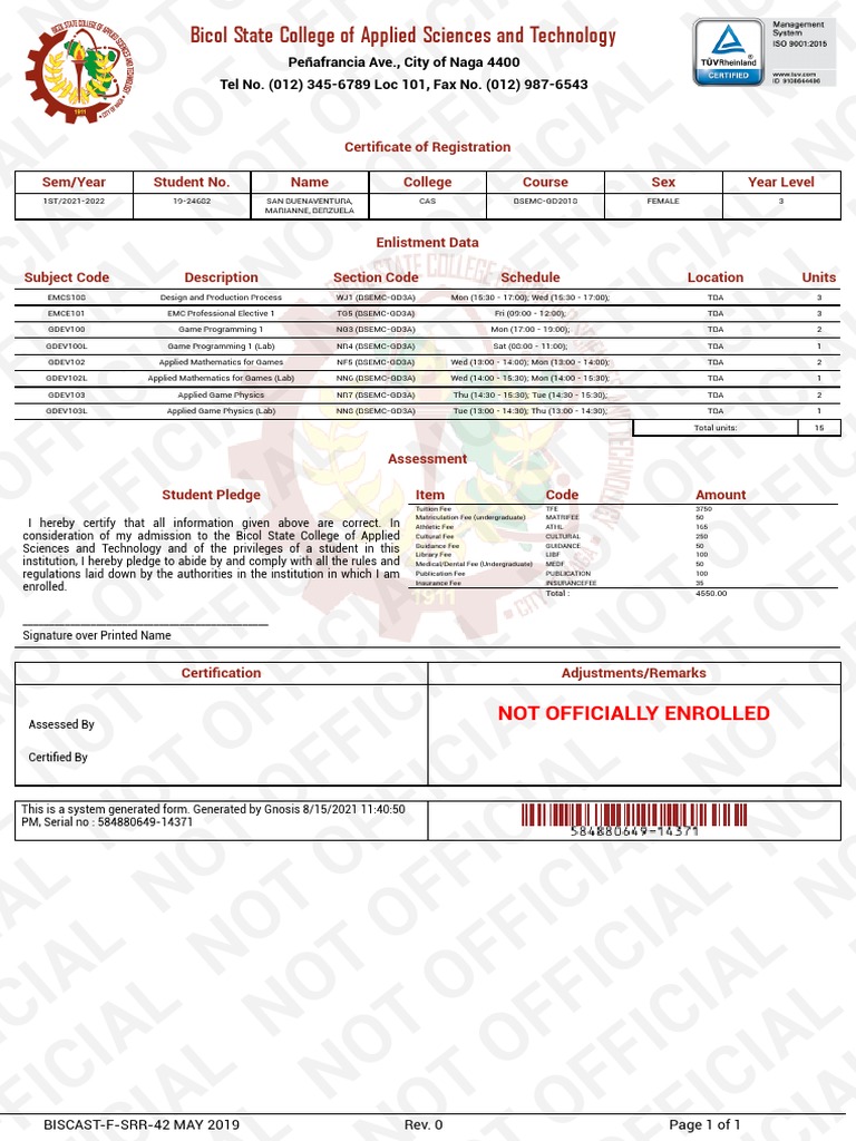49 14371 Form Cor | PDF