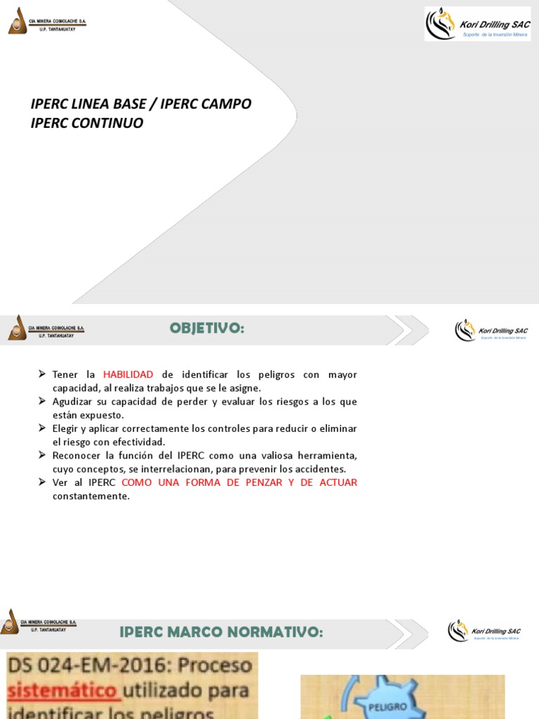 IPERC Linea Base, Continuo, Llenado de COS y Mapa de Riesgo | PDF ...