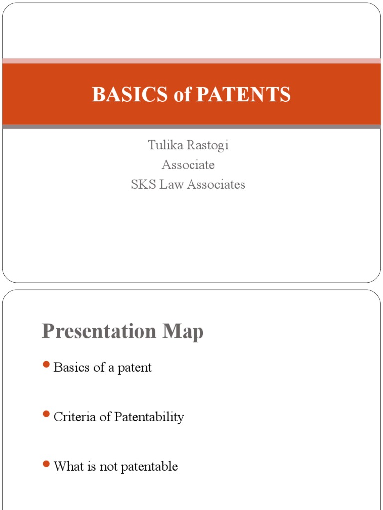 NIIPM - Basics of Patent | PDF | Patent | Business Law