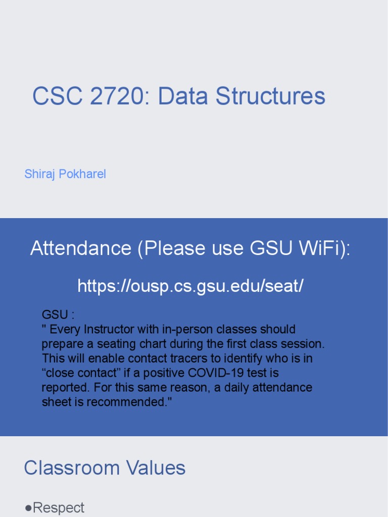 CSC 2720: Data Structures: Shiraj Pokharel | PDF | Logarithm | Computing