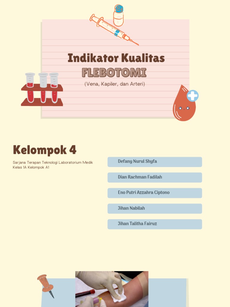 Indikator Kualitas Proses Flebotomi (Vena, Kapiler, Arteri) | PDF
