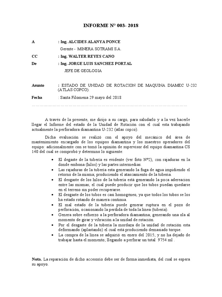 Informe Diamec 232 | PDF | Tecnología