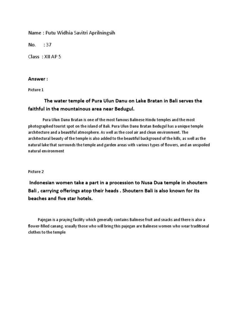 English Caption Task | PDF