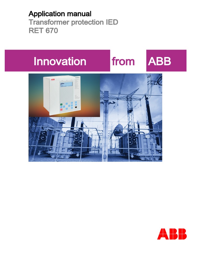 1MRK504051-UEN - AM RET670 IEC 1pB | PDF | Parameter (Computer Programming) | Transformer