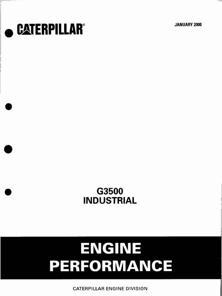 3500 Engine Performance REV1 | PDF