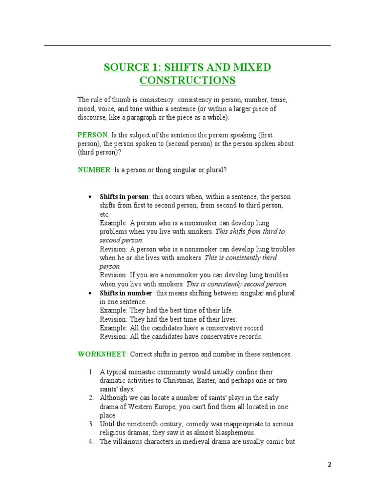Shifts in Construction | PDF | Preposition And Postposition | Linguistics