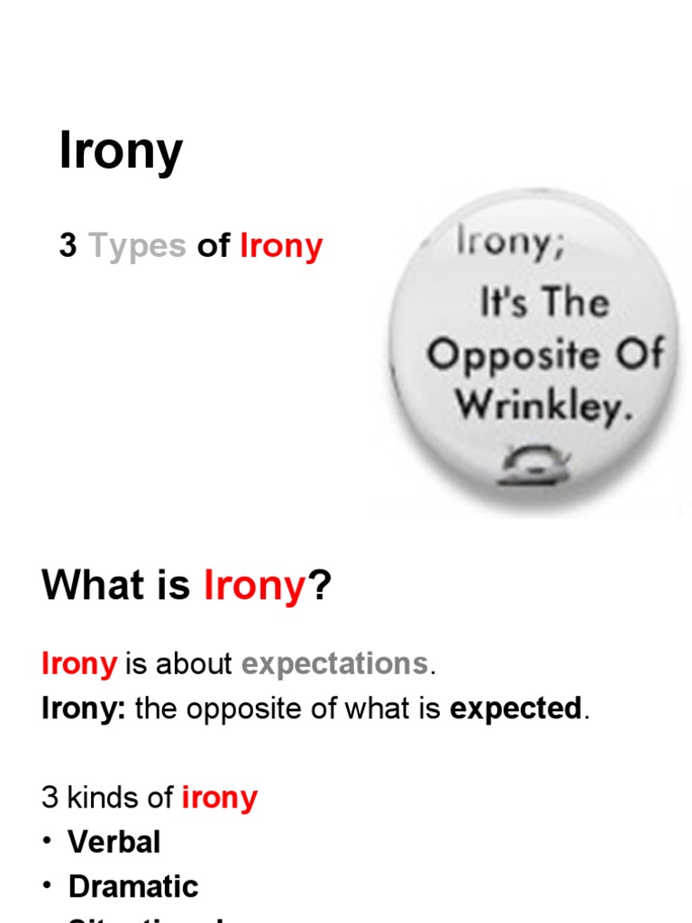 3 Types of Irony Explained | PDF | Irony