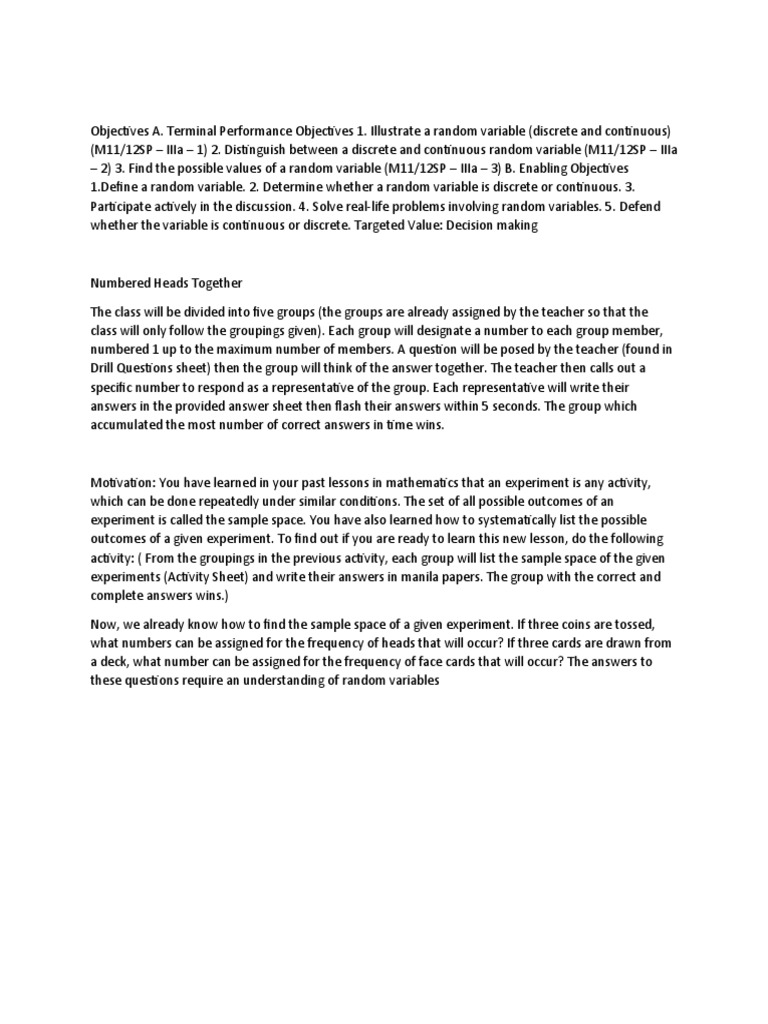 Variables Prob Distribution | PDF | Probability Distribution | Random ...