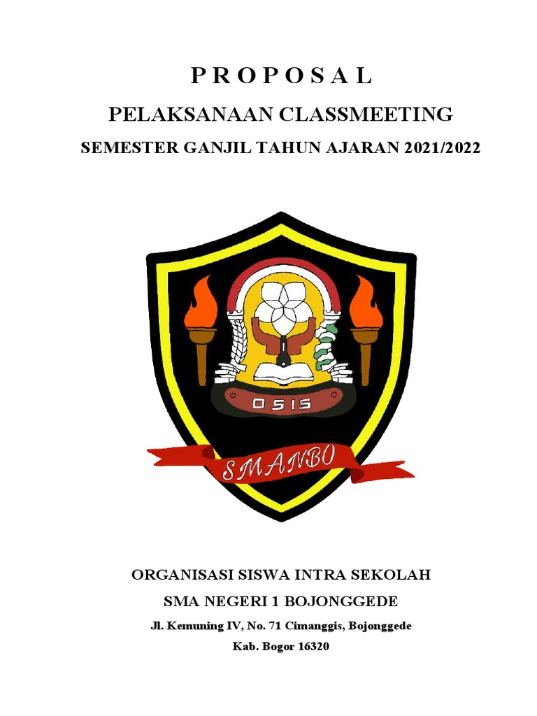 Proposal Classmeet Ganjil 2021 Plan B | PDF