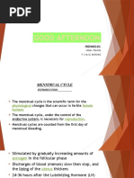 Physiology of Menstruation | PDF | Menstrual Cycle | Luteinizing Hormone