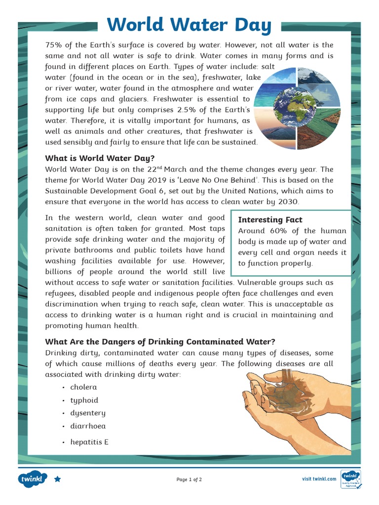 Easier t2 e 5116 Uks2 World Water Day Leaving No One Behind ...