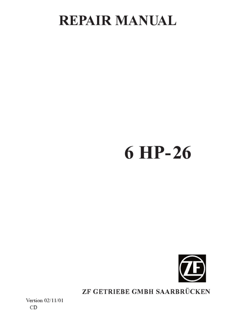 ZF6hP26 Repair Manual | PDF
