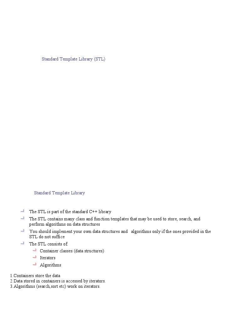 STL List Vector | PDF | Array Data Structure | Data Management