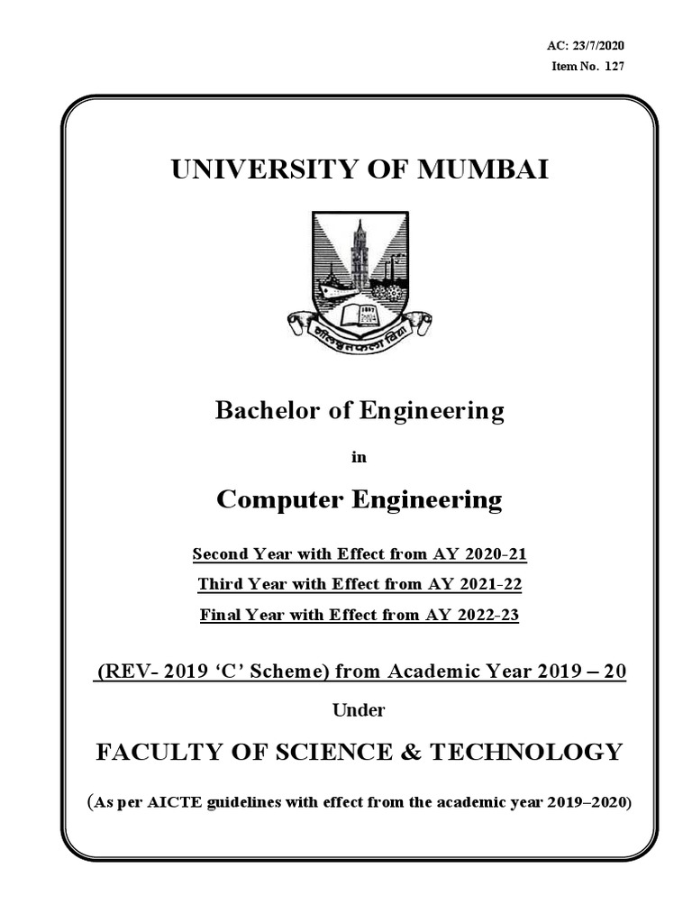 Computer Engineering Syllabus Sem IV - Mumbai University | PDF ...