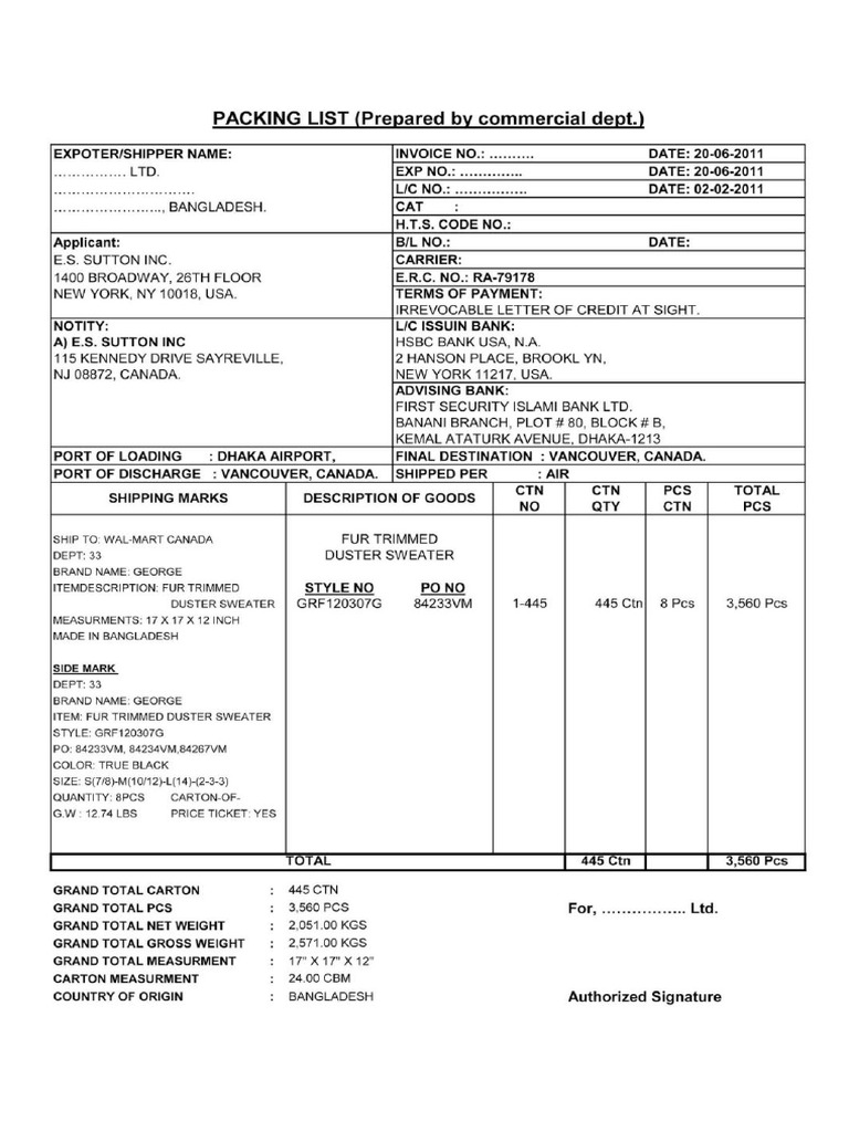 Consular Invoice Format Invoicegenerator Consular Invoice Format | PDF