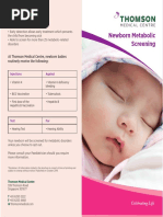 Expanded Newborn Screening Brochure | PDF | Diseases And Disorders ...