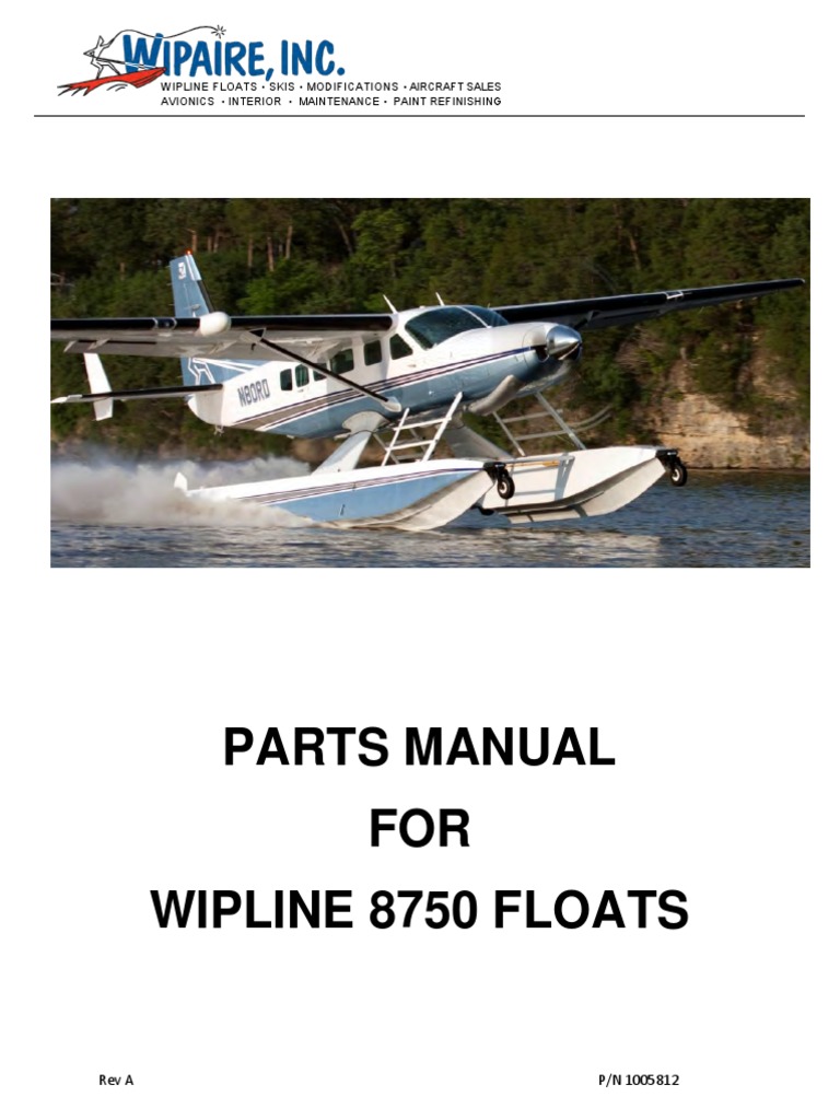 Part Floats C208B Seaplane | PDF | Hull (Watercraft) | Receipt