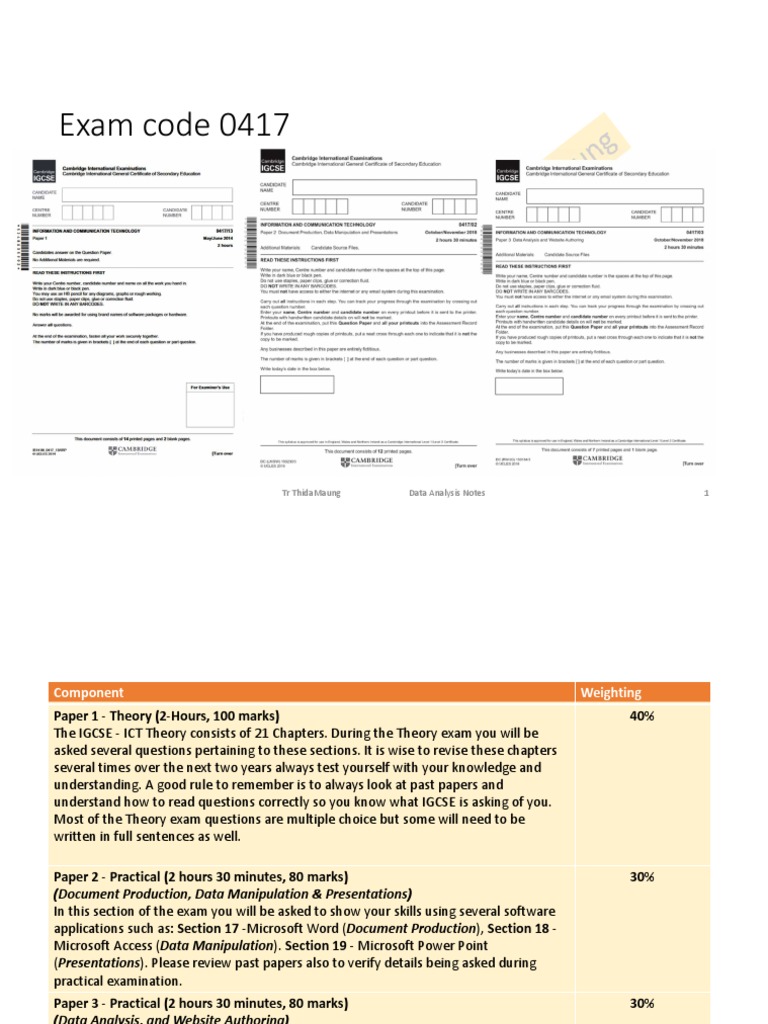 Data Analysis Notes | PDF | Spreadsheet | Function (Mathematics)