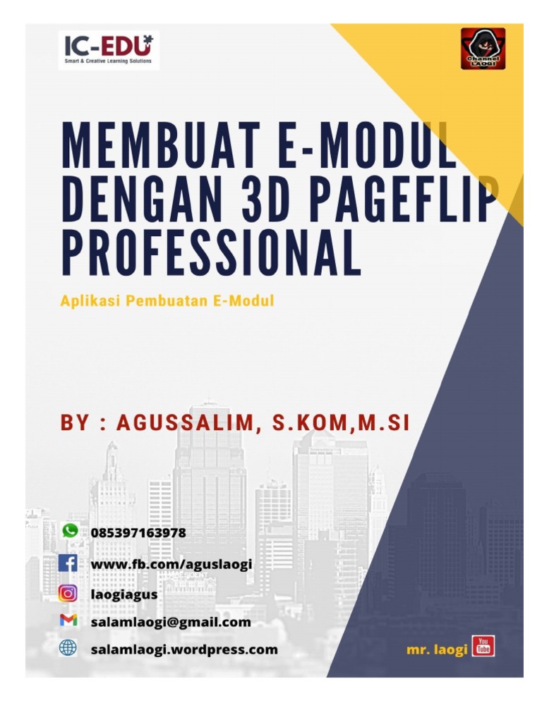 Membuat E-Modul Dengan 3D PageFlip-2 | PDF | Komputer