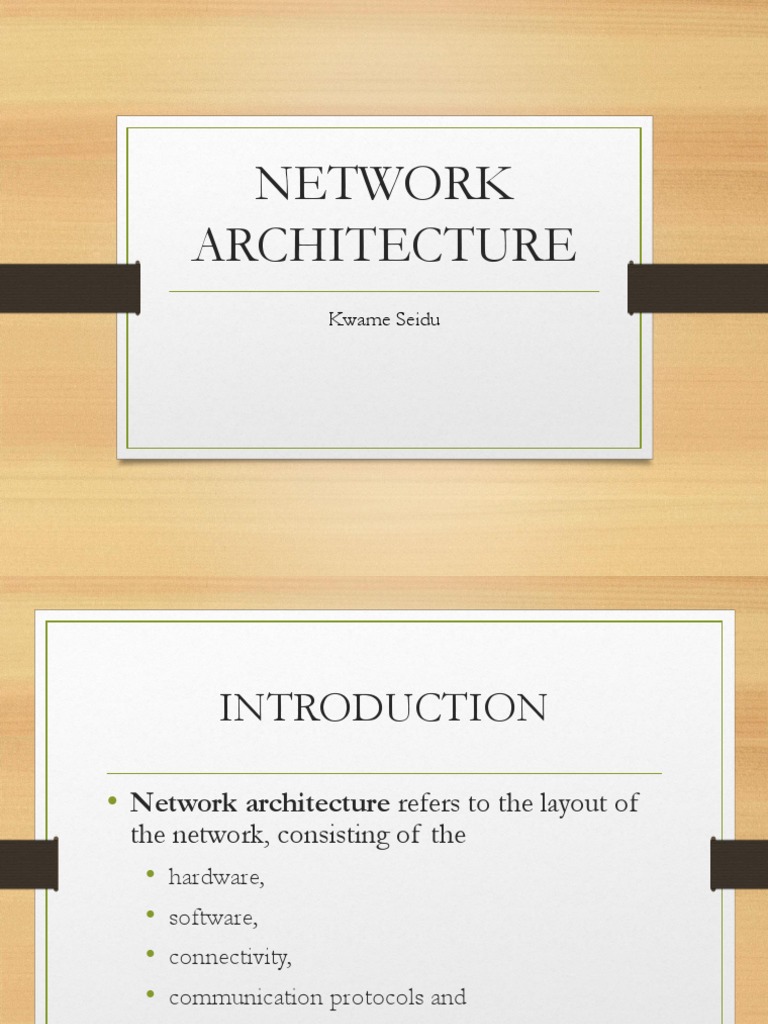 Lesson 4-Network Architecture | PDF | Client–Server Model | Computer Network
