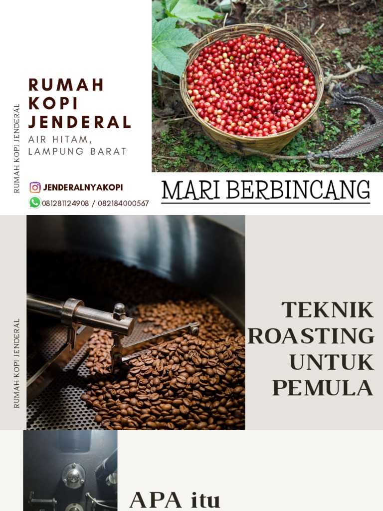 Teknik Roasting Kopi untuk Pemula | PDF | Memasak, Makanan, & Anggur