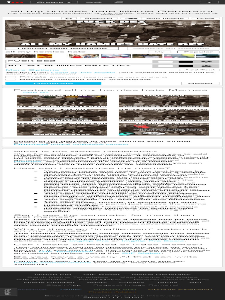 All My Homies Hate Meme Generator - Imgflip | PDF | Software Development | Computing