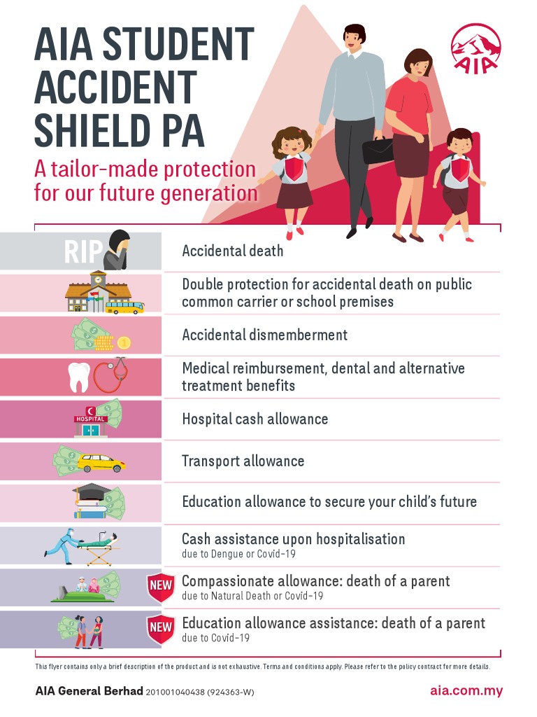 AIA Student Accident Shield Plan Flyer | PDF