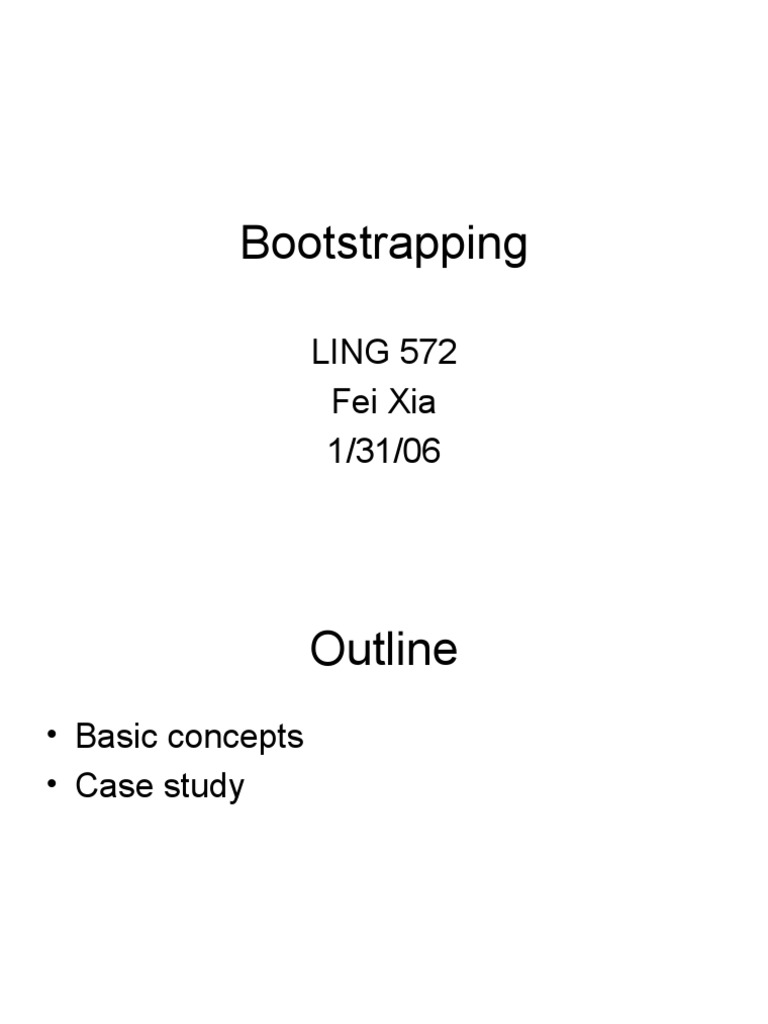 Bootstrapping | PDF | Resampling (Statistics) | Bootstrapping (Statistics)
