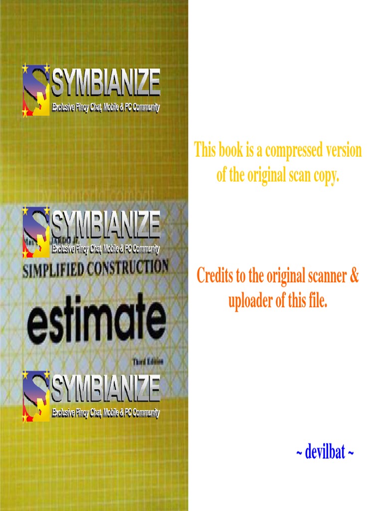 Simplified Construction Estimate (Third Edition) | PDF