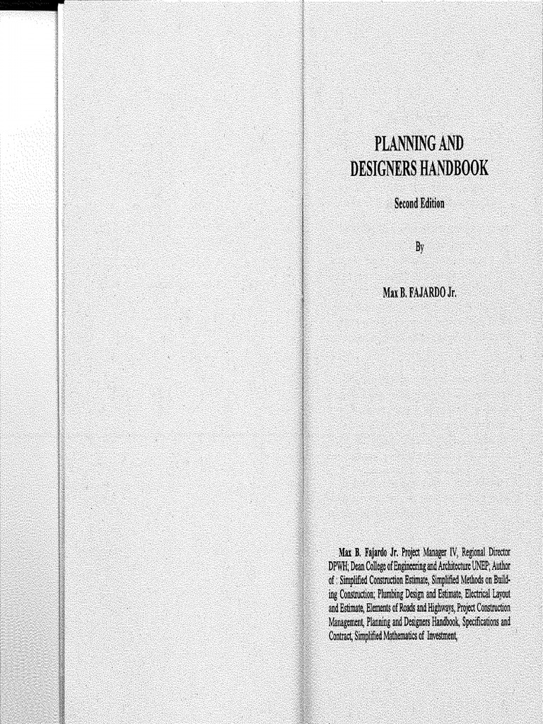 Planning and Designers - Handbook (Second Edition) | PDF