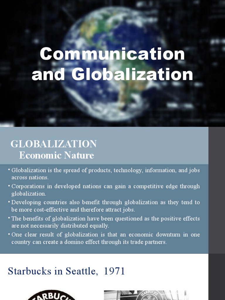 Impact of Globalization on Communication | PDF | Globalization | Internet