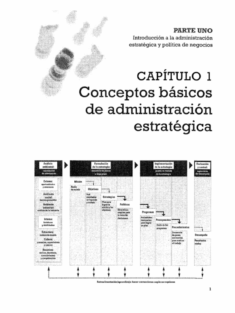 Cap. 1 Conceptos Básicos de Administración Estratégica | PDF