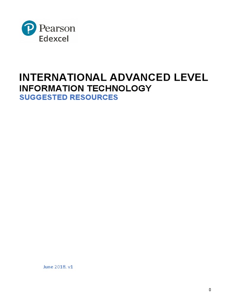 International Advanced Level: Information Technology | PDF | World Wide ...