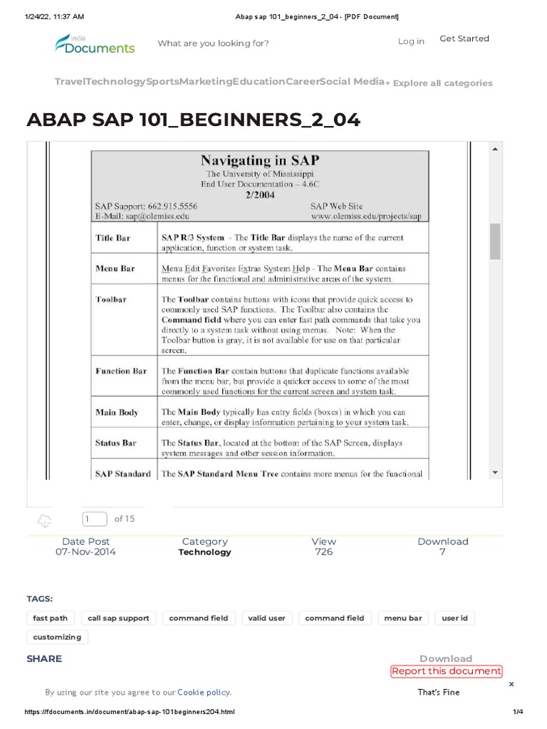 Abap Sap 101 - Beginners - 2 - 04 - (PDF Document) | PDF | Graphical ...